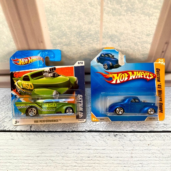 Hot Wheels | Other | Lot Of 2 Nib Hot Wheels 4 Willys On Short Cards ...